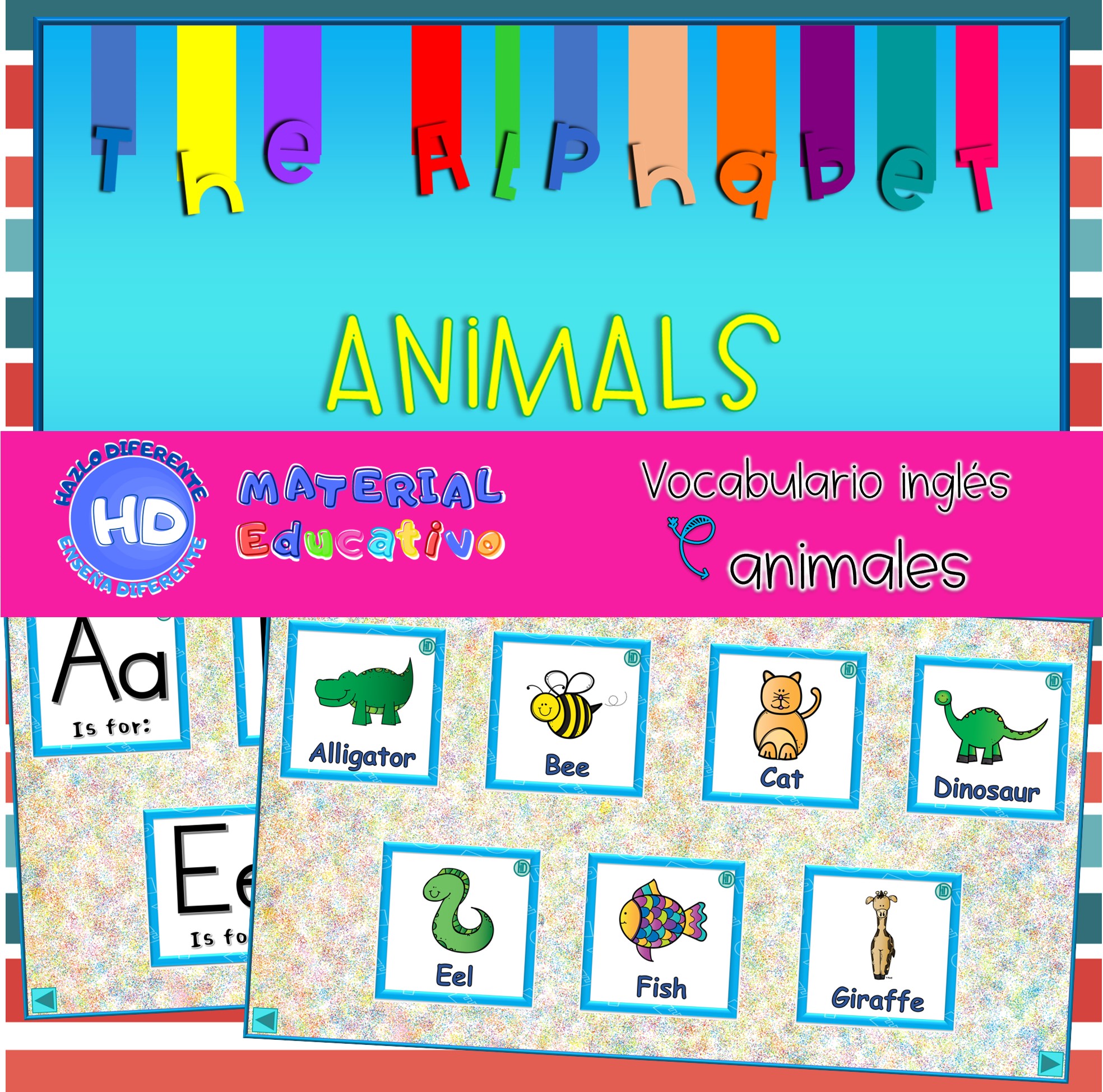 The alphabet Animals (El orden de las letras con el tema de animales ...