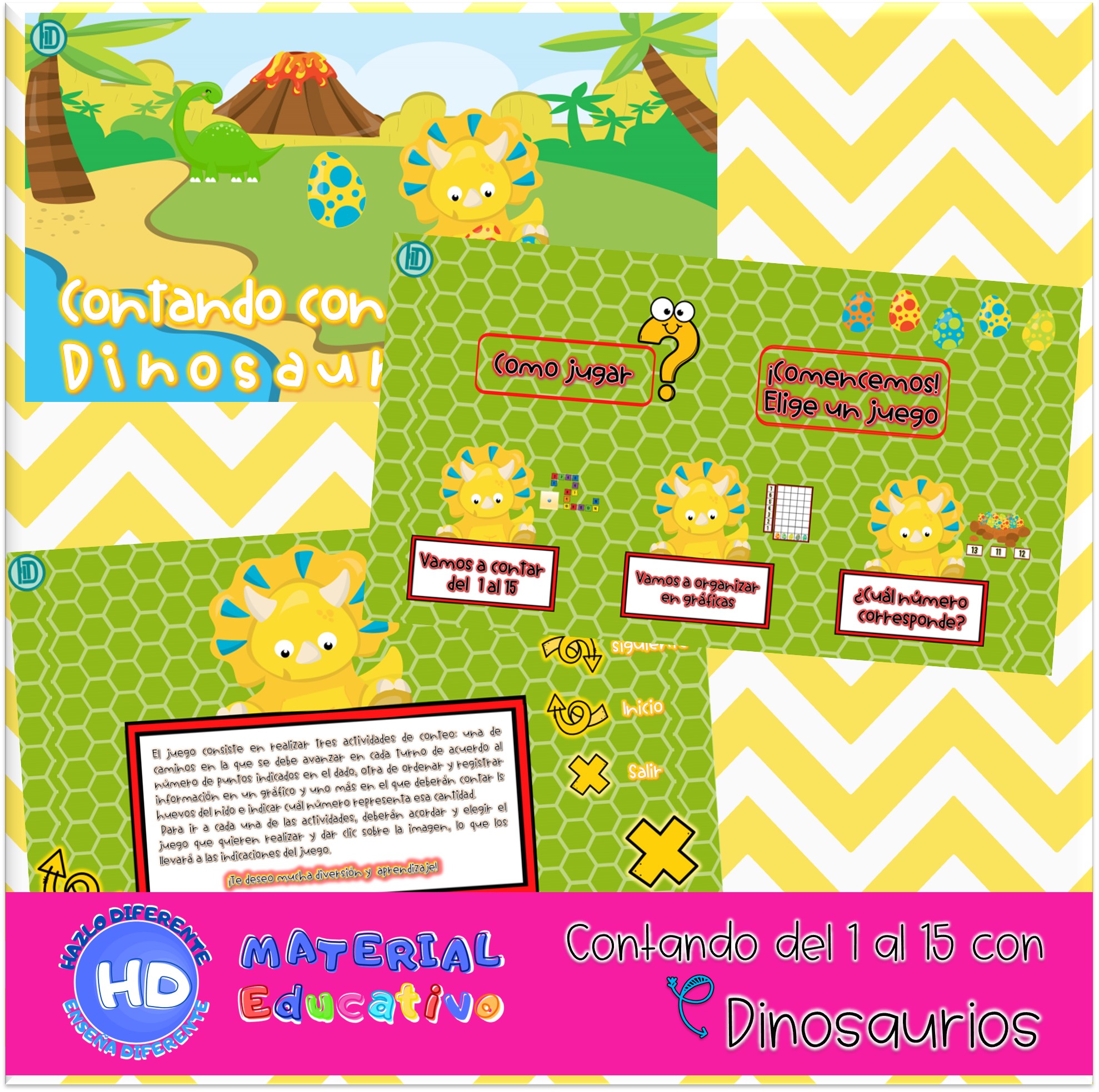 Contando con Dinosaurios – Hazlo Diferente