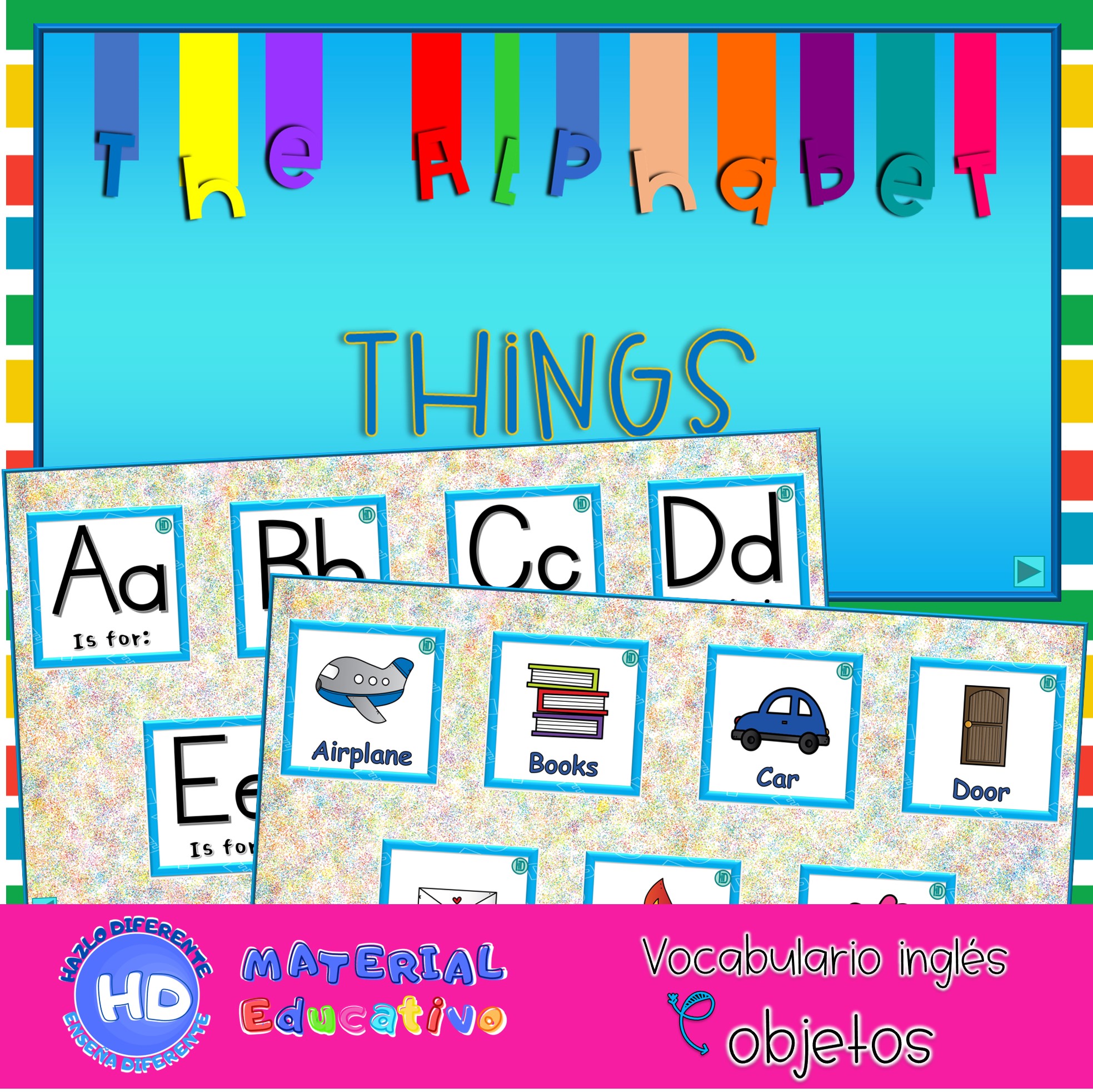 The alphabet Things (El orden de las letras con el tema de objetos ...