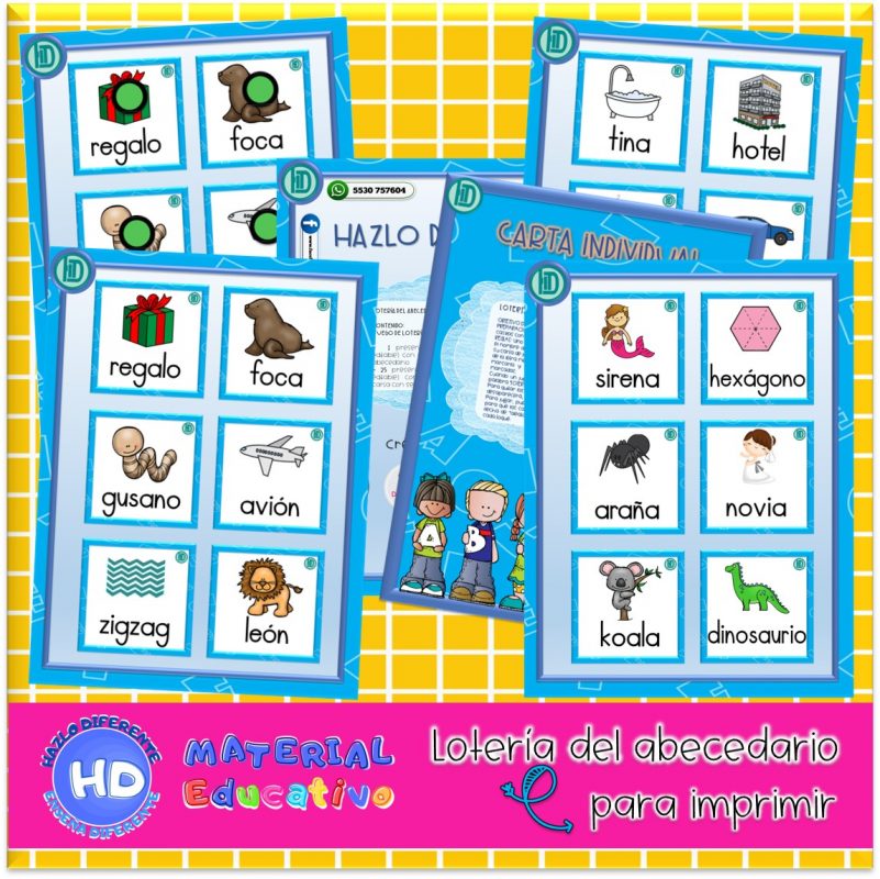 LOTERIA DEL ABECEDARIO (interactiva) – Hazlo Diferente