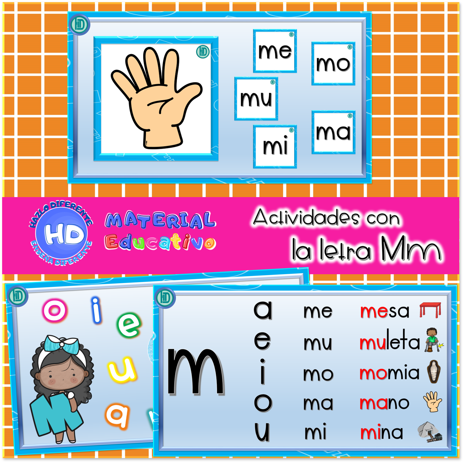 ACTIVIDADES CON LA LETRA M – Hazlo Diferente