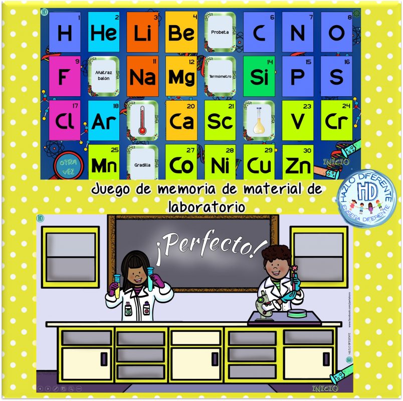 MATERIALES DE LABORATORIO JUEGO DE MEMORIA – Hazlo Diferente