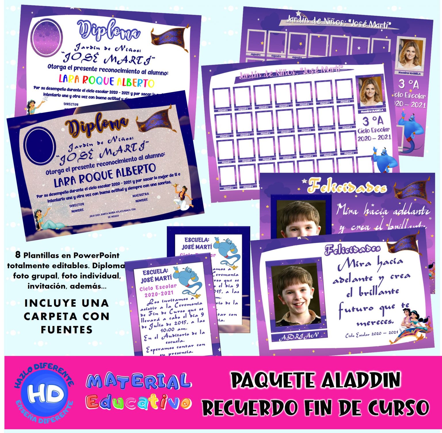 PACK ALADDIN FIN DE CURSO – Hazlo Diferente