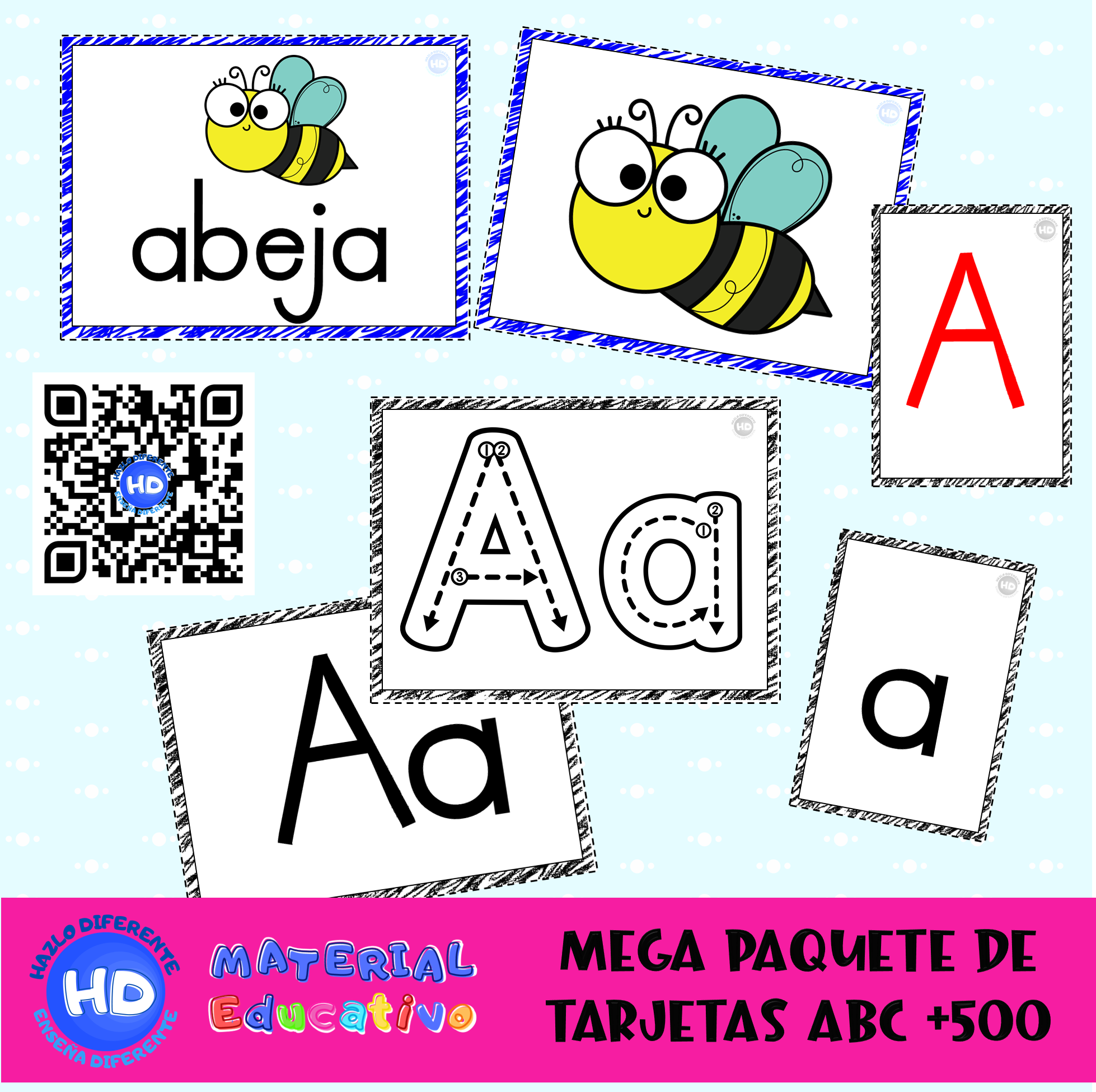 MEGA PAQUETE DE TARJETAS ABC – Hazlo Diferente