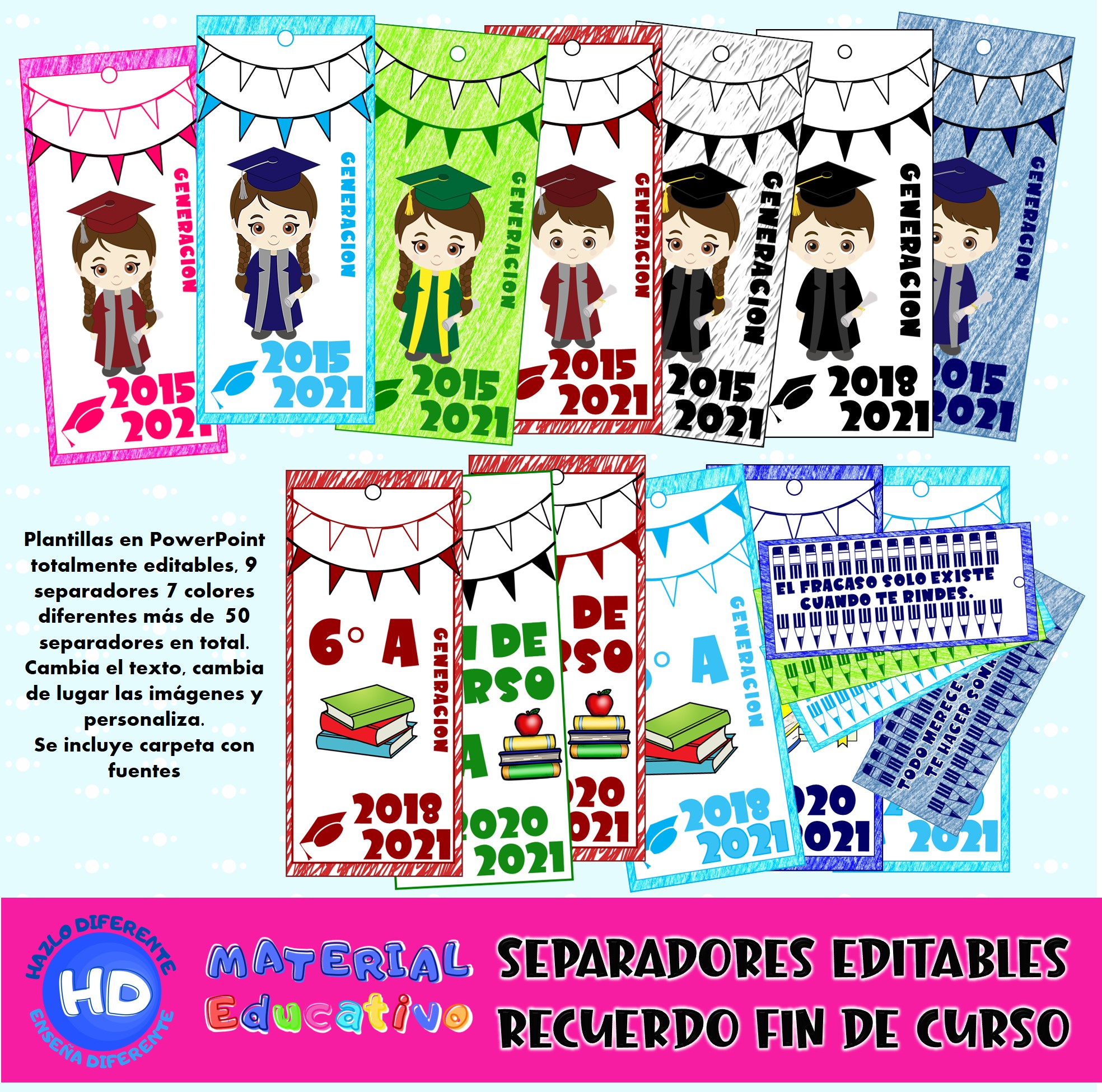SEPARADORES EDITABLES – Hazlo Diferente